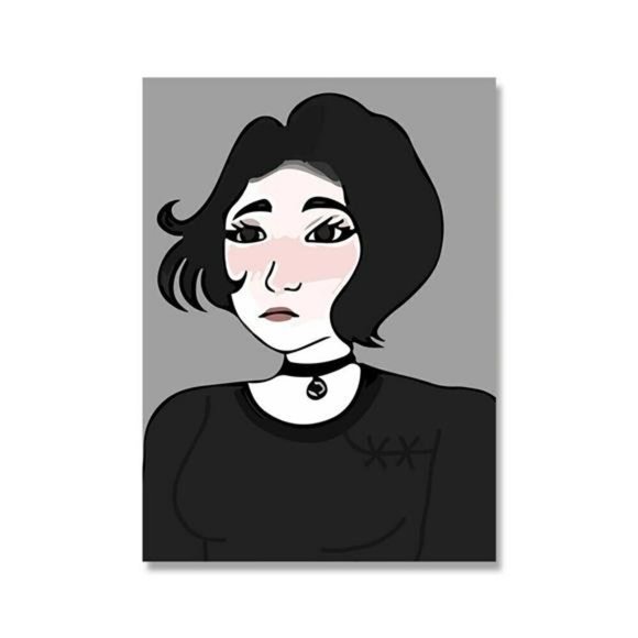 Art | Doomer Girl Trad Wojak Meme Posters Wall Art Decor Set Of 6 ...